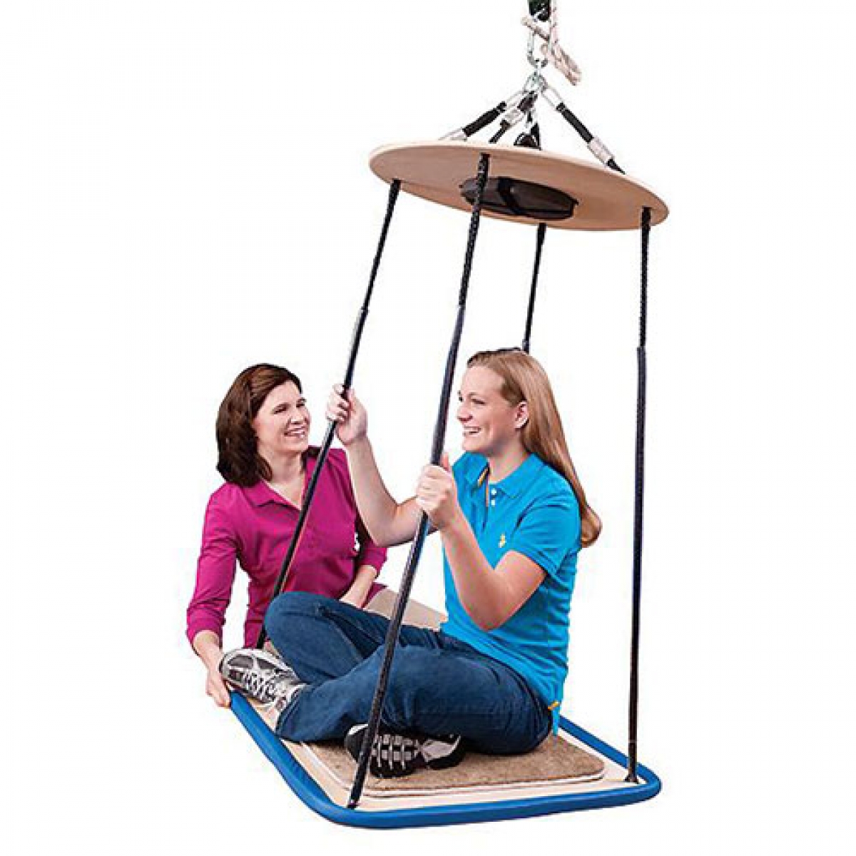Platform Swing ALEKO Kids Large Round Outside Swing With Adjustable